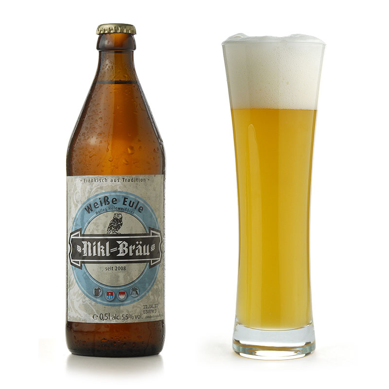 Hefeweizen hell 0,5 l - Nickl-Bräu - Bier 0,5 l | Bier, Wein, Wurst, Marmelade und vieles mehr ...